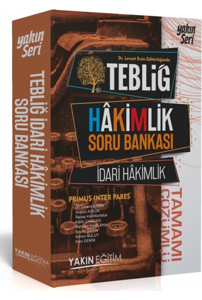Yakın Eğitim Yayınları Tebliğ İdari Hakimlik Tamamı Çözümlü Soru Bankası