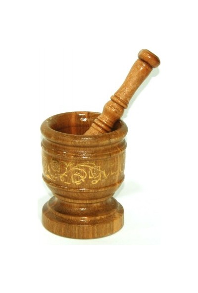 Modatools Havan Ahşap Yaldizlı Büyük 10169