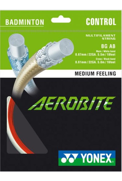 Yonex Aerobıte Badmınton Kordajı (10M) Çift Renk