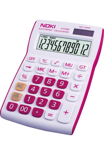 Noki Hesap Makinesi K.Pembe-Beyaz 12 Hane H-CS002K Noki Hesap Makinesi K.Pembe-Beyaz 12 Hane H-CS002K