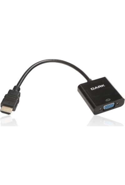 Dark HDMI to VGA Dijital - Analog Monitör Çevirici Dönüştürücü (DK-HD-AHDMIXVGA4) Dark HDMI to VGA Dijital - Analog Monitör Çevirici Dönüştürücü (DK-HD-AHDMIXVGA4)