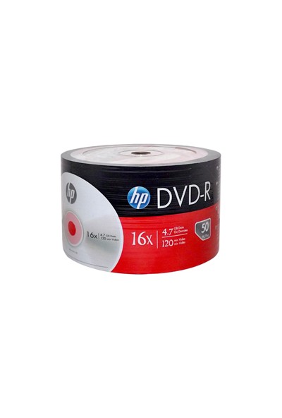 Hp Dvd-R 16X Spindle 4.7 Gb 120 Dk 50'Li Paket Hp Dvd-R 16X Spindle 4.7 Gb 120 Dk 50'Li Paket
