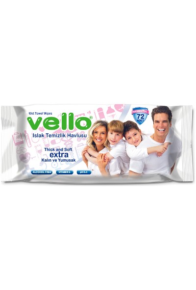 Vello Islak Mendil (72’Li)
