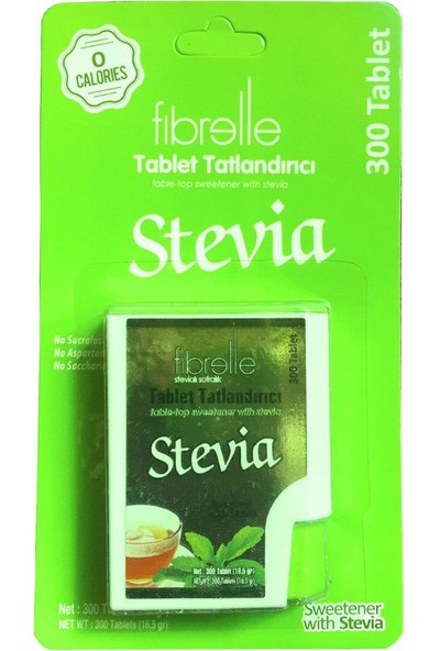 Fibrelle Stevialı Tablet Tatlandırıcı 300'lü