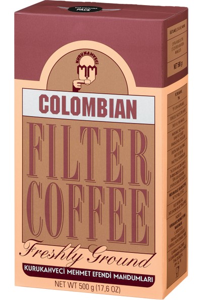 Kurukahveci Mehmet Efendi Colombian Filtre Kahve 500 Gram