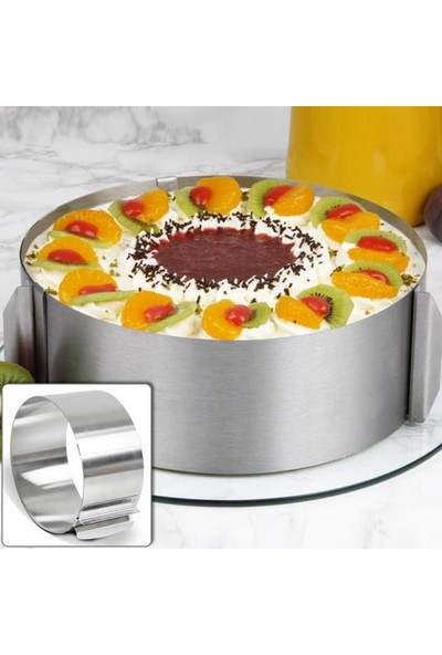 Nar Ayarlanabilir Yuvarlak Pasta Kalıbı 16x30 10cm Nar Ayarlanabilir Yuvarlak Pasta Kalıbı 16x30 10cm