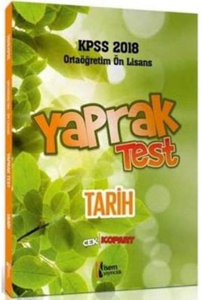 İsem 2018 Kpss Ortaöğretim Ön Lisans Tarih Çek Kopar Yaprak Test İsem 2018 Kpss Ortaöğretim Ön Lisans Tarih Çek Kopar Yaprak Test