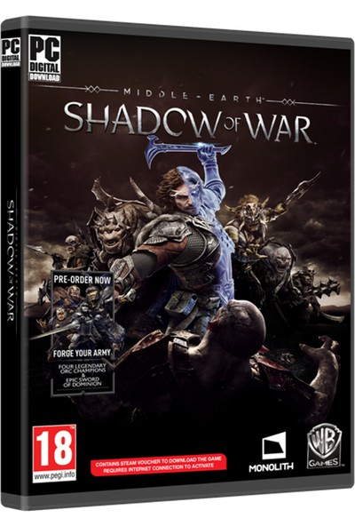 PC Middle Earth Shadow Of War