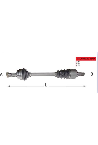MGA PEUGEOT 306 Ön Sol Aks 1993 - 2002 (32727H)