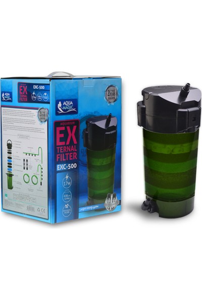 Aqua Magic EXC-500 Musluklu Dış Filtre Aqua Magic EXC-500 Musluklu Dış Filtre