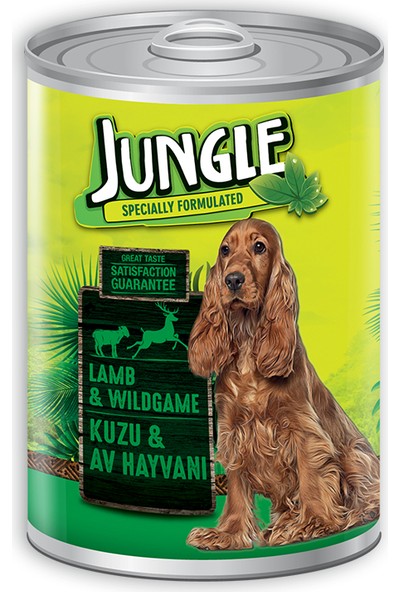 Jungle Köpek 415 Gr Kuzu Etli-Av Hayvanlı Konserve