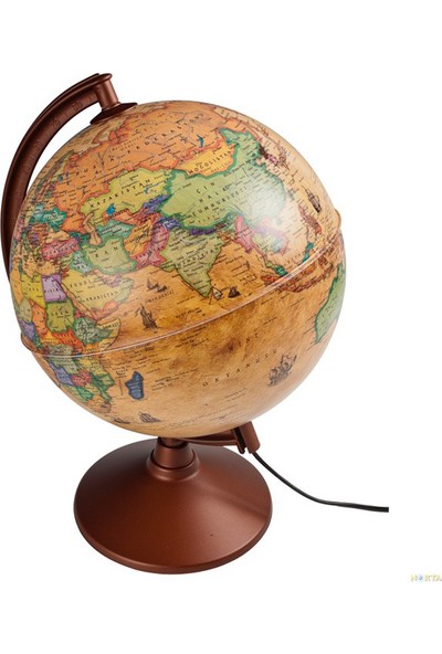 Işıklı Antik Küre 26Cm