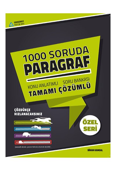 Sıradışı Analiz 1000 Soruda Paragraf Tamamı Çözümlü Konu Anlatımlı Soru Bankası - Sinan Kangal