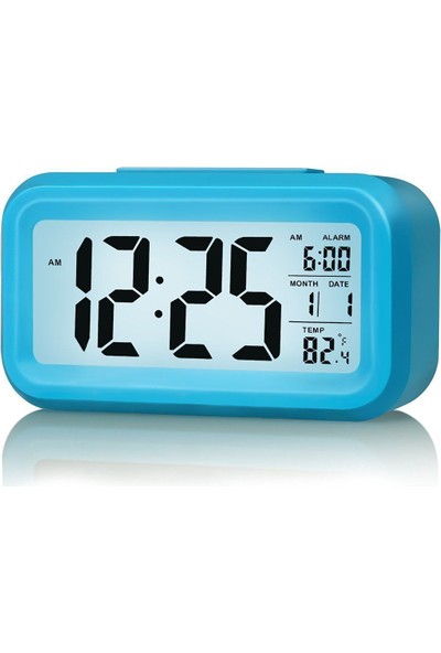 Diwu Optik Masaüstü Saat Takvim Termometre Mavi