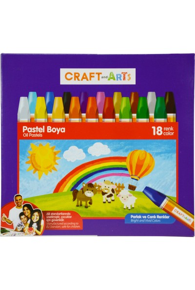 Craft And Arts Pastel Boya 18'Li Karton Craft And Arts Pastel Boya 18'Li Karton