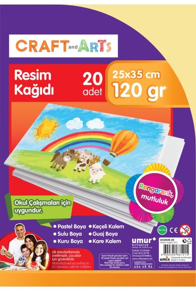 Craft And Arts Resim Kağıdı 20'Li 25X35 Craft And Arts Resim Kağıdı 20'Li 25X35
