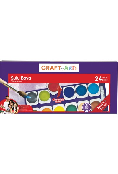 Craft&Arts Suluboya 24Lü Değiş.Tab.U1557Kk-24 Craft&Arts Suluboya 24Lü Değiş.Tab.U1557Kk-24