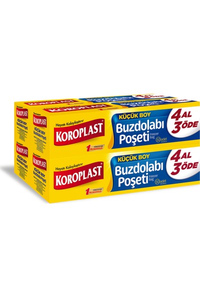 Koroplast Buzdolabı Poşeti Küçük Boy 4 Al 3 Öde 200'lü 20x30 cm