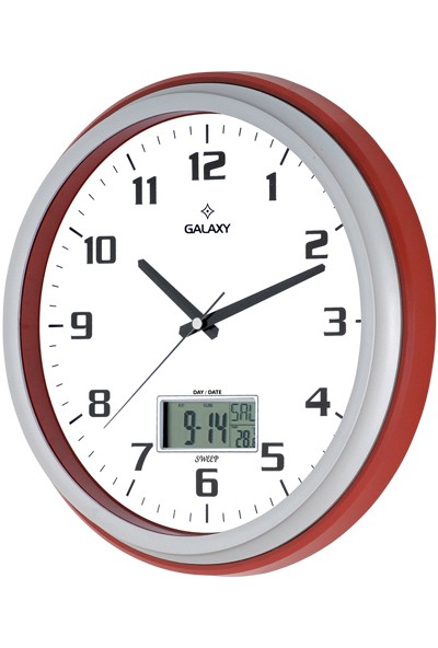 Galaxy T-97-N Dijital Termometre Takvim 35Cm Duvar Saati Galaxy T-97-N Dijital Termometre Takvim 35Cm Duvar Saati