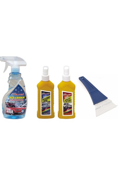 Falken Kışlık Oto Bakım Seti 4'Lü (Buz Çözücü - Yağmur Kaydırıcı - Buğu Önleyici - Buz Kırıcı) Falken Kışlık Oto Bakım Seti 4'Lü (Buz Çözücü - Yağmur Kaydırıcı - Buğu Önleyici - Buz Kırıcı)
