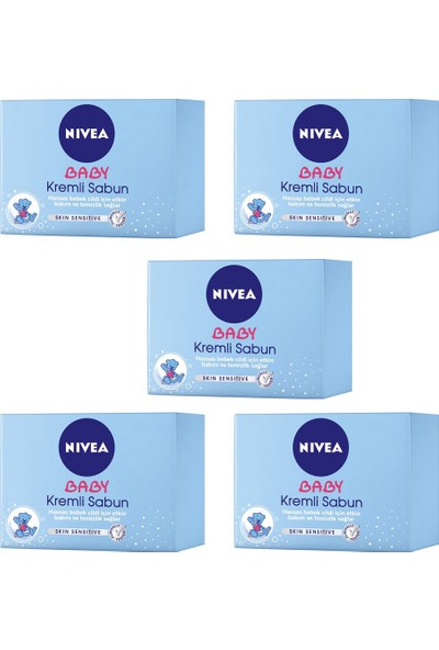 Nivea Baby Kremli Sabun 00 Gr X 5 Adet