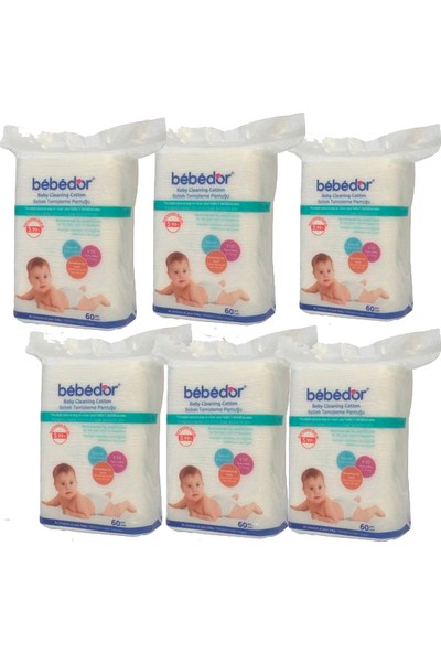 Bebedor Temizleme Pamuğu 6'lı