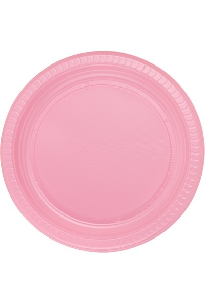 Partijet Pembe Plastik Tabak 22 cm 25'li Partijet Pembe Plastik Tabak 22 cm 25'li