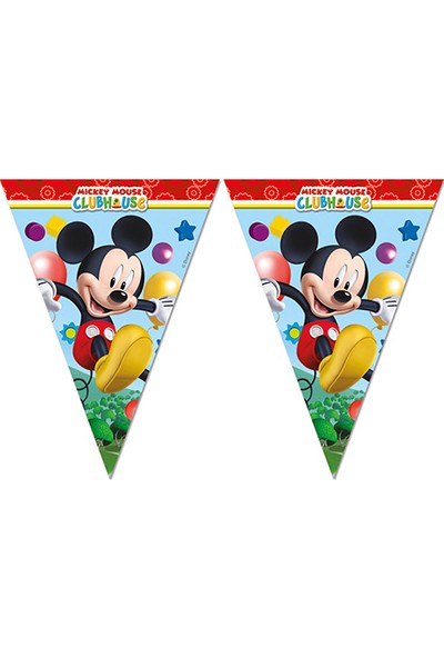 PartiBulutu Mickey Playful Bayrak Afiş