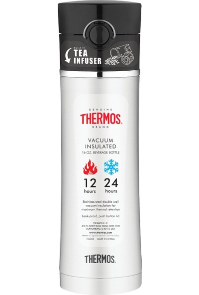 Thermos NS 403 Çay Demleme Aparatlı Mug Termos 470ml. Siyah 126772 / SİYAH - STD Thermos NS 403 Çay Demleme Aparatlı Mug Termos 470ml. Siyah 126772 / SİYAH - STD