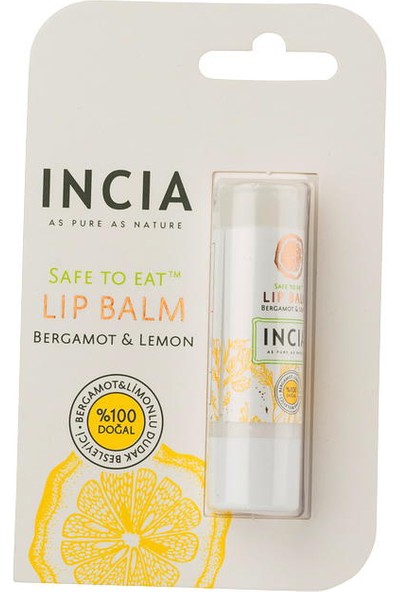 INCIA Bergamot & Limonlu Dudak Besleyici INCIA Bergamot & Limonlu Dudak Besleyici