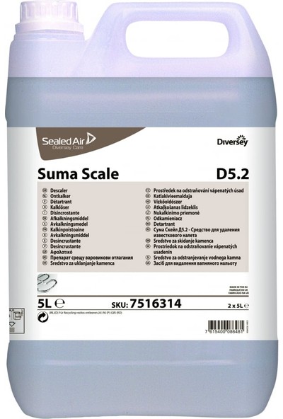 Diversey Suma Scale Bulaşık Makineleri İçin Kireç Çözücü 5 lt Diversey Suma Scale Bulaşık Makineleri İçin Kireç Çözücü 5 lt