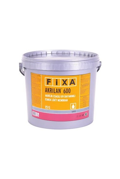 Fixa Akrilan 600-Akrilik Esaslı Uv Dayanımlı Esnek Likit Membran Fixa Akrilan 600-Akrilik Esaslı Uv Dayanımlı Esnek Likit Membran
