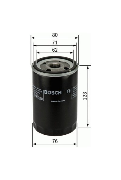 BOSCH VOLKSWAGEN BORA Yağ Filitresi 1998 - 2005 BOSCH VOLKSWAGEN BORA Yağ Filitresi 1998 - 2005