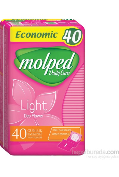 Molped Daily Care Ligth Sw li Flower 40 lı Molped Daily Care Ligth Sw li Flower 40 lı