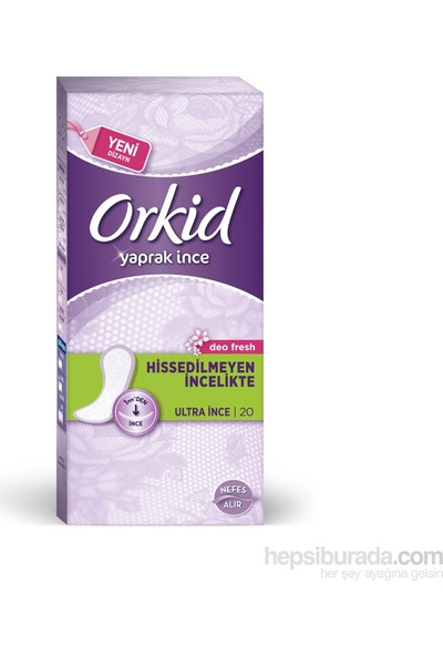Orkid Yaprak Tekli Paket Deofresh 20 Ped Orkid Yaprak Tekli Paket Deofresh 20 Ped