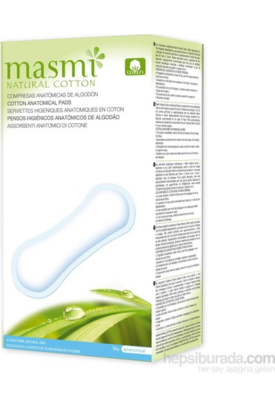 Masmi %100 Saf Ve Doğal Pamuk Klasik Kanatsız Ped