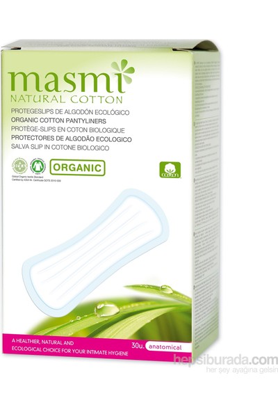 Masmi %100 Organik Pamuk Anatomik Günlük Ped Masmi %100 Organik Pamuk Anatomik Günlük Ped