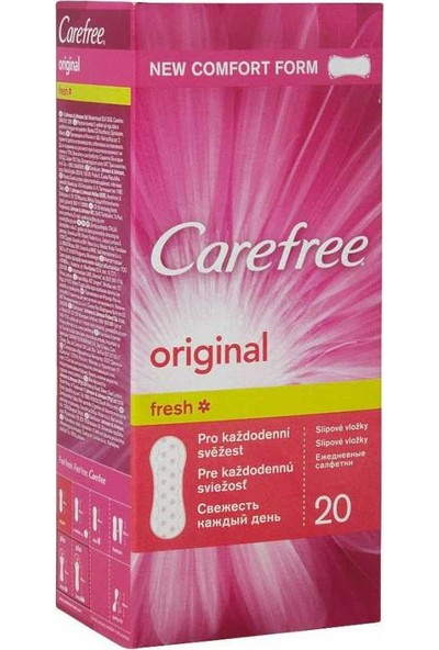 Carefree Original Fresh Günlük Ped 20 Adet - Parfümlü