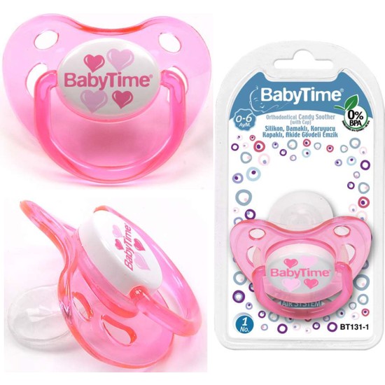 Baby Time Silikon Damaklı Kor. Kapaklı Akide Gövdeli Emzik Fiyatı