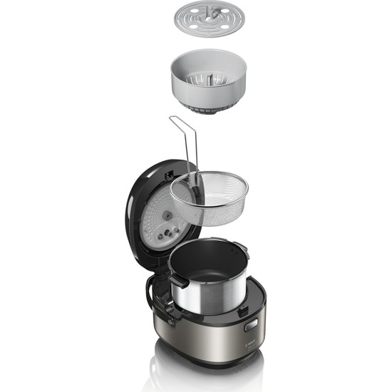 Bosch Auto Cook Pro MUC88B68TR Çoklu Pişirici Metalik / Fiyatı