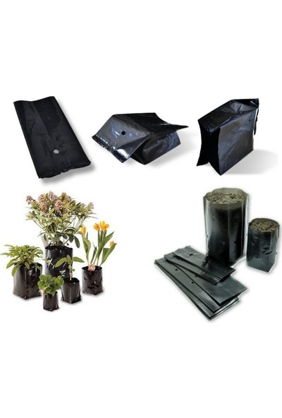 Floramut 13X25 Körüklü Fidan Poşeti (Torbası)-1 kg