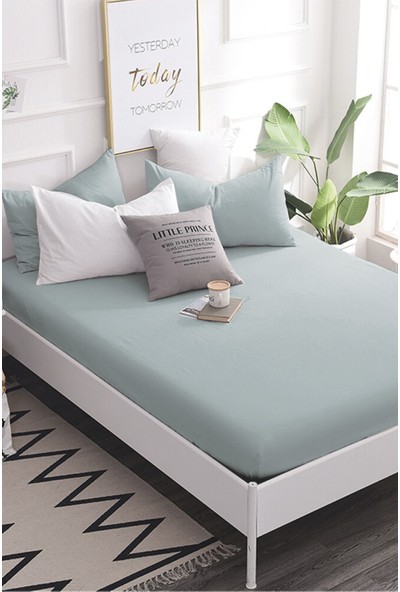 Roza Home Collection Mint Yeşili 100 x 200 cm Pamuklu Penye Tek Kişilik Lastikli Çarşaf Roza Home Collection Mint Yeşili 100 x 200 cm Pamuklu Penye Tek Kişilik Lastikli Çarşaf