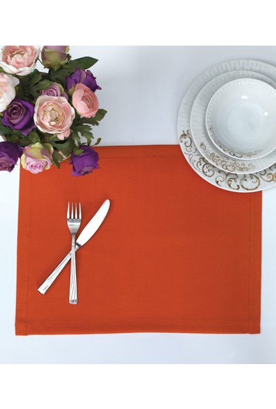 Tropik Home Tropikhome Pamuklu Turuncu Renkli Amerikan Servis Supla 35X45 Tropik Home Tropikhome Pamuklu Turuncu Renkli Amerikan Servis Supla 35X45