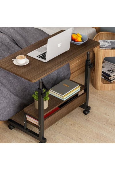Yükseklik Ayarlı Raflı Portatif Taşınabilir Laptop Sehpası ve Çalışma Masası Yükseklik Ayarlı Raflı Portatif Taşınabilir Laptop Sehpası ve Çalışma Masası