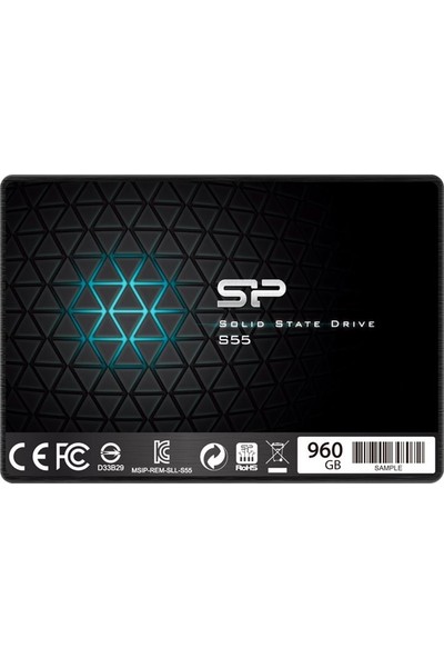 Silicon Power S55 960 GB 560MB-530MB/S 2.5 Sata 3.0 SSD SP960GBSS3S55S25