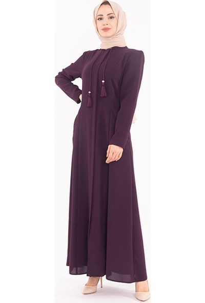 Kadın Püsküllü Mor Renk Ferace,bayan Yetişkin Ferace,genç Mürdün Renk Ferace, Hakim Yaka Ferace, Kadın Püsküllü Mor Renk Ferace,bayan Yetişkin Ferace,genç Mürdün Renk Ferace, Hakim Yaka Ferace,