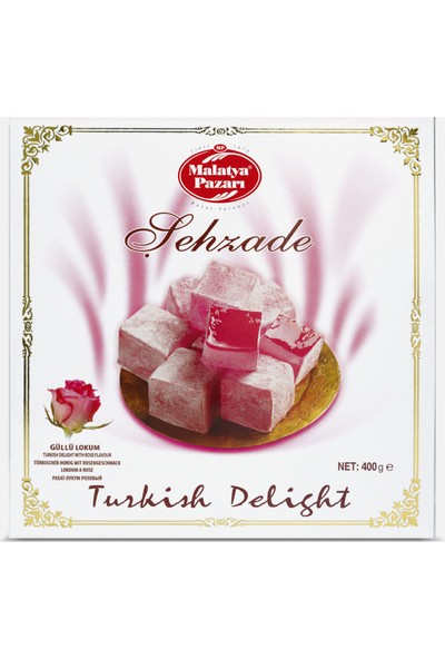 Malatya Pazarı Murat Palancı Şehzade Güllü Lokum Kutulu 400 gr