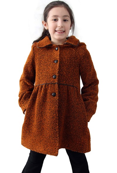 Benitto Kids Kız Çocuk Kaşe Kaban 51224