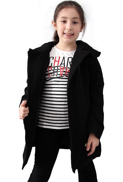 Benitto Kids Kız Çocuk Kaşe Kaban 51223