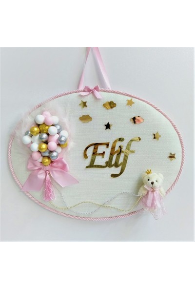 Baby Desing Bubble Kapı Süsü - Bebek Kapı Süsü - Ayıcıklı Pembe Baby Desing Bubble Kapı Süsü - Bebek Kapı Süsü - Ayıcıklı Pembe